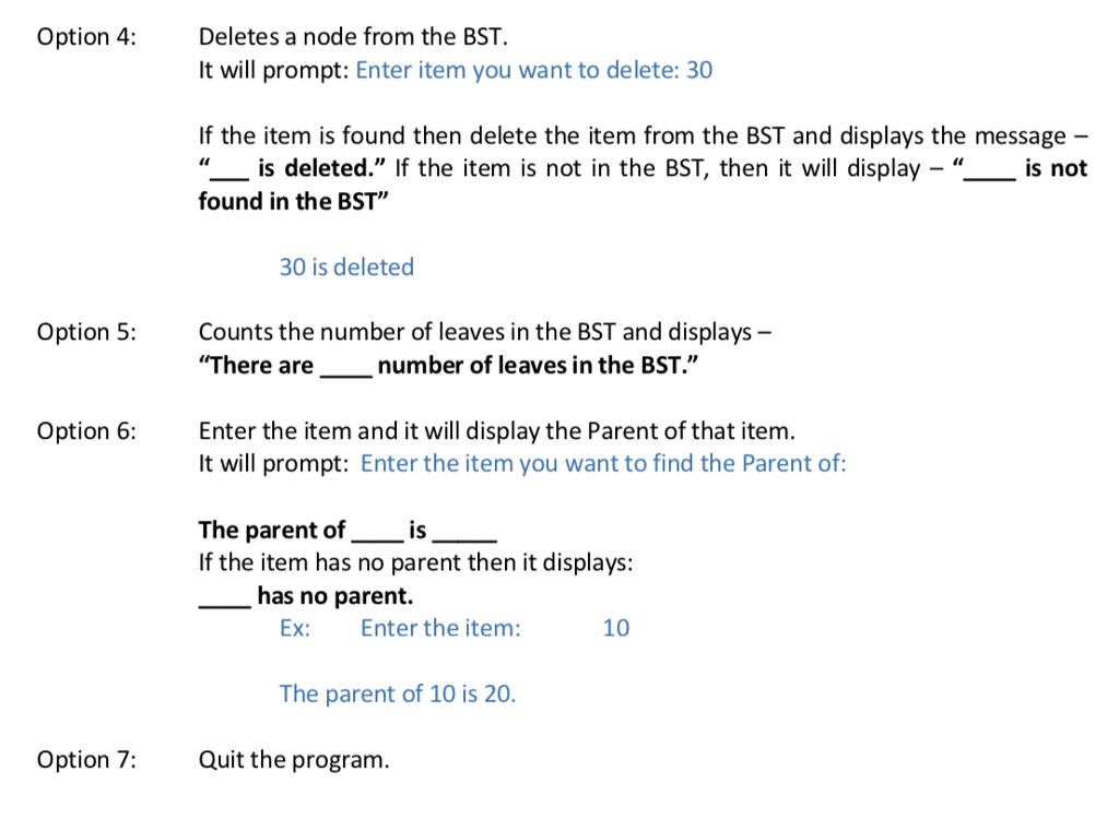 Solved Write A Program In C To Create A Binary Search Tree