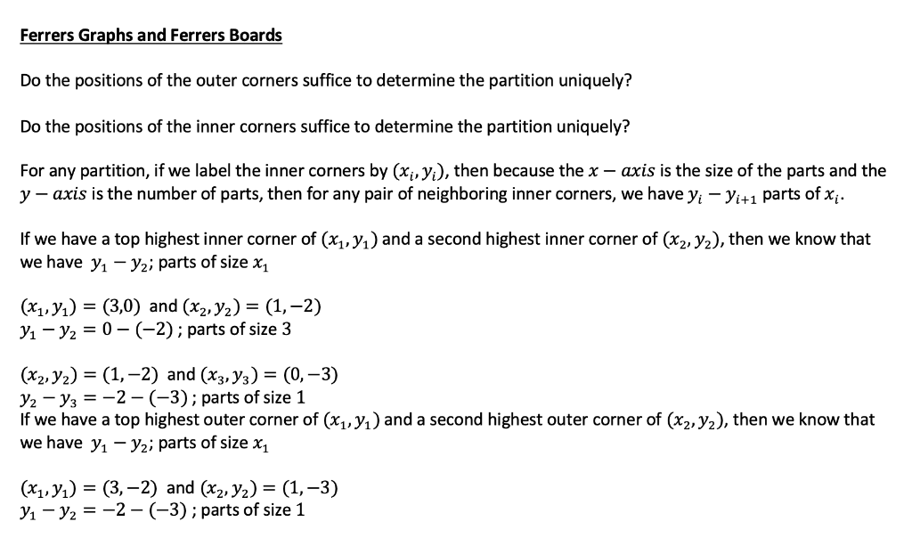 Solved Ferrers Graphs and Ferrers Boards Do the positions of | Chegg.com