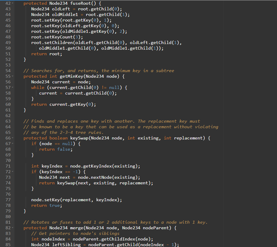Solved In this lab, the Tree234 class is extended to support | Chegg.com