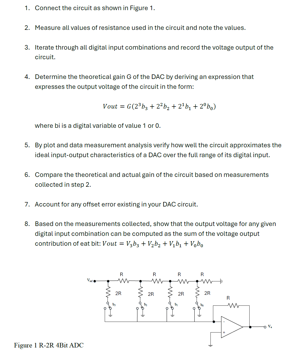 Solved Connect the circuit as ﻿shown in ﻿Figure 1.Measure | Chegg.com