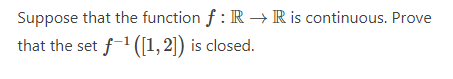 Solved Suppose that the function f:R→R is continuous. Prove | Chegg.com