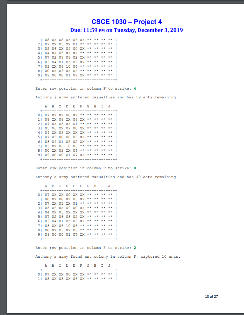 CSCE 1030: Homework 4 Due: 11:59 PM on Tuesday, | Chegg.com