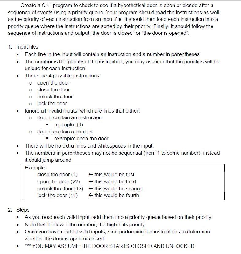 Solved Create a C++program to check to see if a hypothetical | Chegg.com