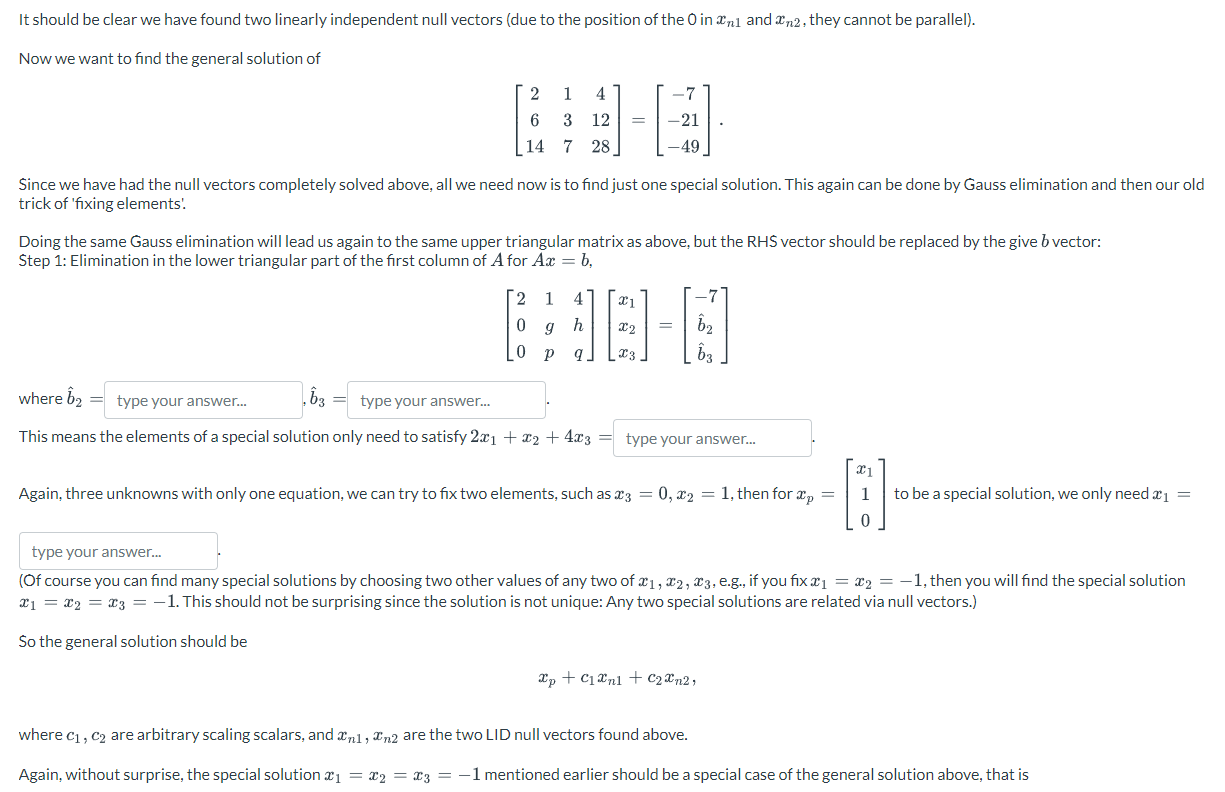 Solved Find the general solution of Ax=b where A,b are given | Chegg.com