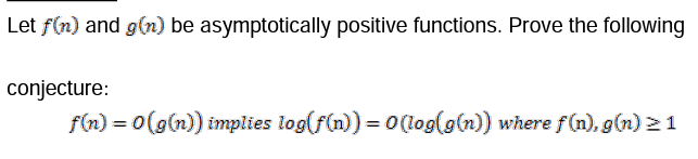 Solved Let f(n) and g(n) be asymptotically positive | Chegg.com