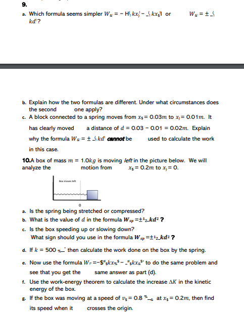 9. kd′ ? b. Explain how the two formulas are | Chegg.com