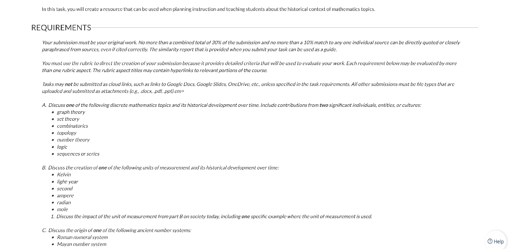 Your submission must be your original work. No more | Chegg.com