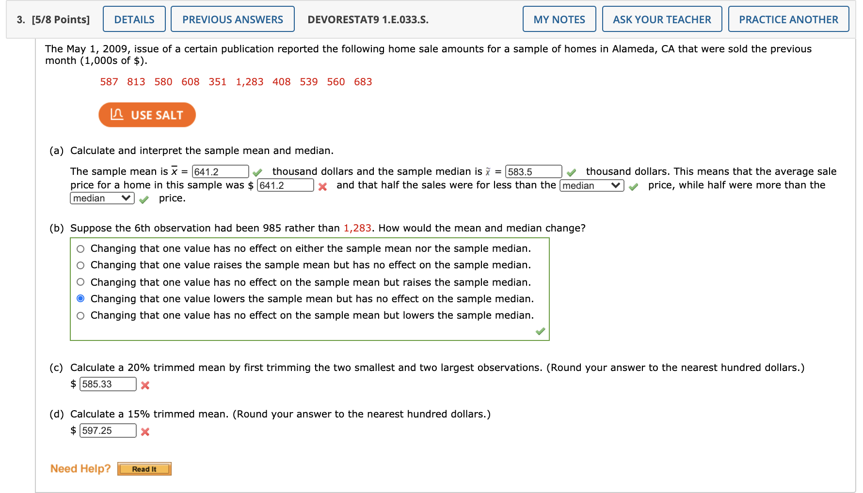Solved 3. [5/8 Points] DETAILS PREVIOUS ANSWERS DEVORESTAT9 | Chegg.com