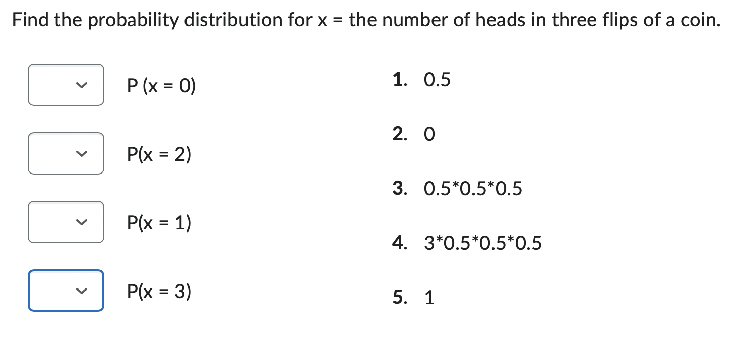 Solved Find the probability distribution for x= the number | Chegg.com