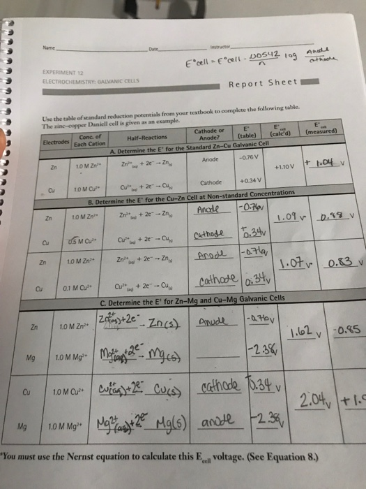 Solved Name Date. cell- celL 00542 EXPERIMENT 12 | Chegg.com
