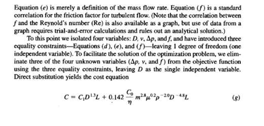 EXAMPLE 13.1 OPTIMAL PIPE DIAMETER Example 2.8 | Chegg.com