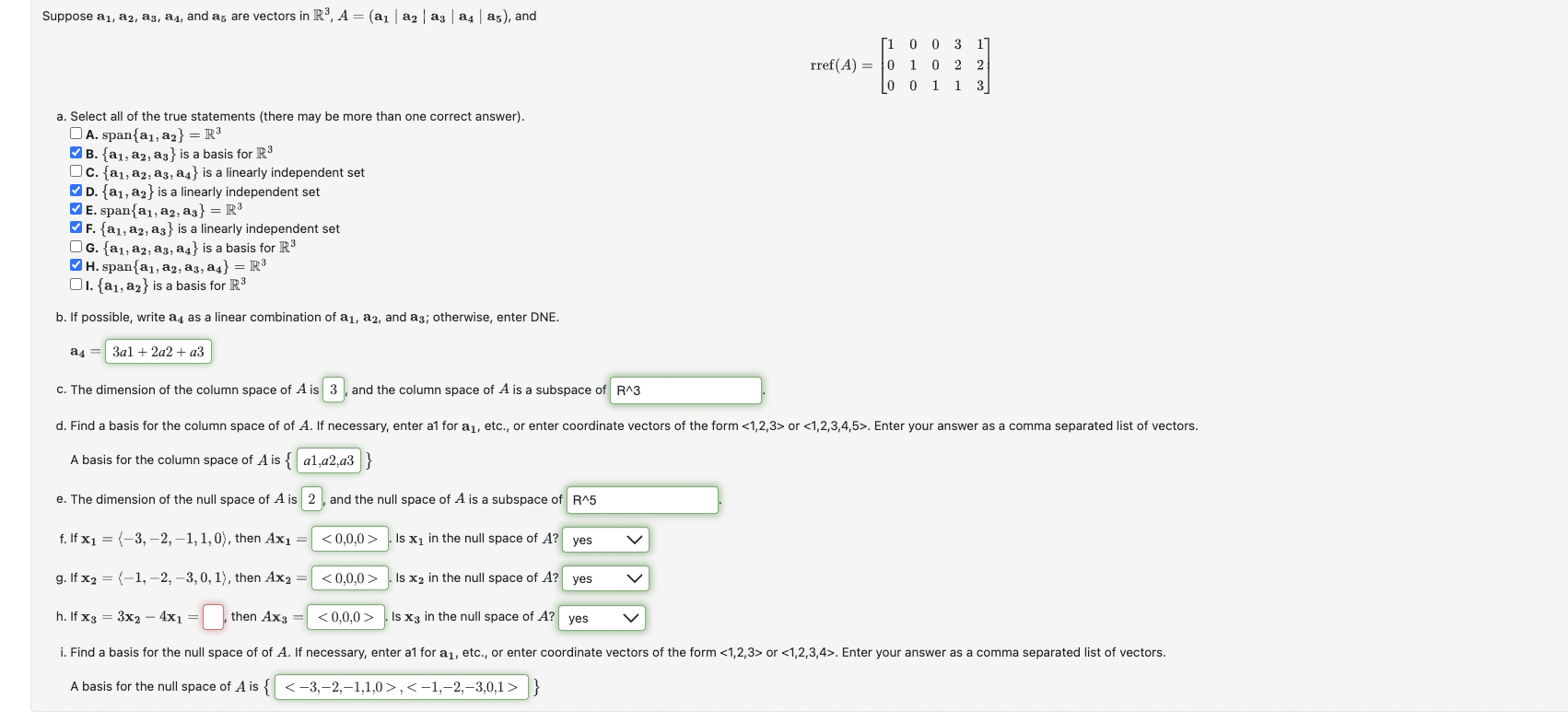 Solved Suppose a1,a2,a3,a4, and a5 are vectors in | Chegg.com