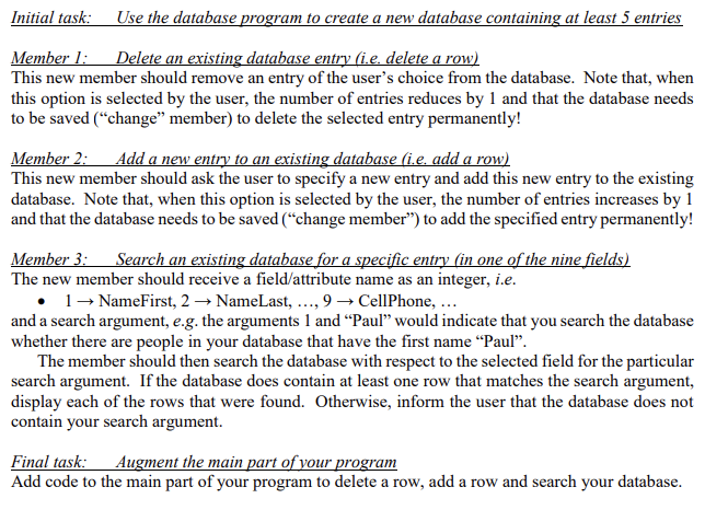 Solved Please solve the following problem using the given | Chegg.com