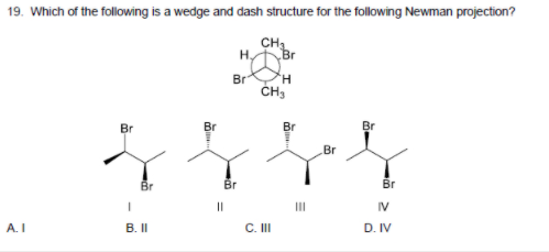 Solved 19. Which of the following is a wedge and dash | Chegg.com