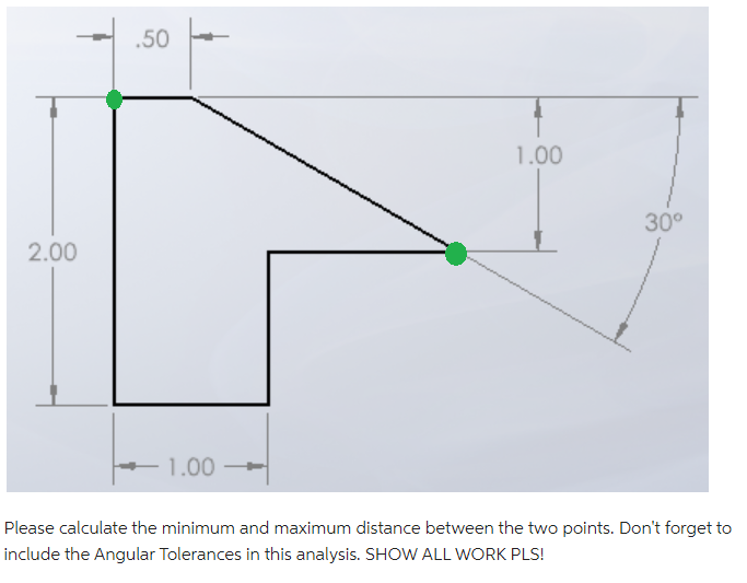 Please calculate the minimum and maximum distance | Chegg.com