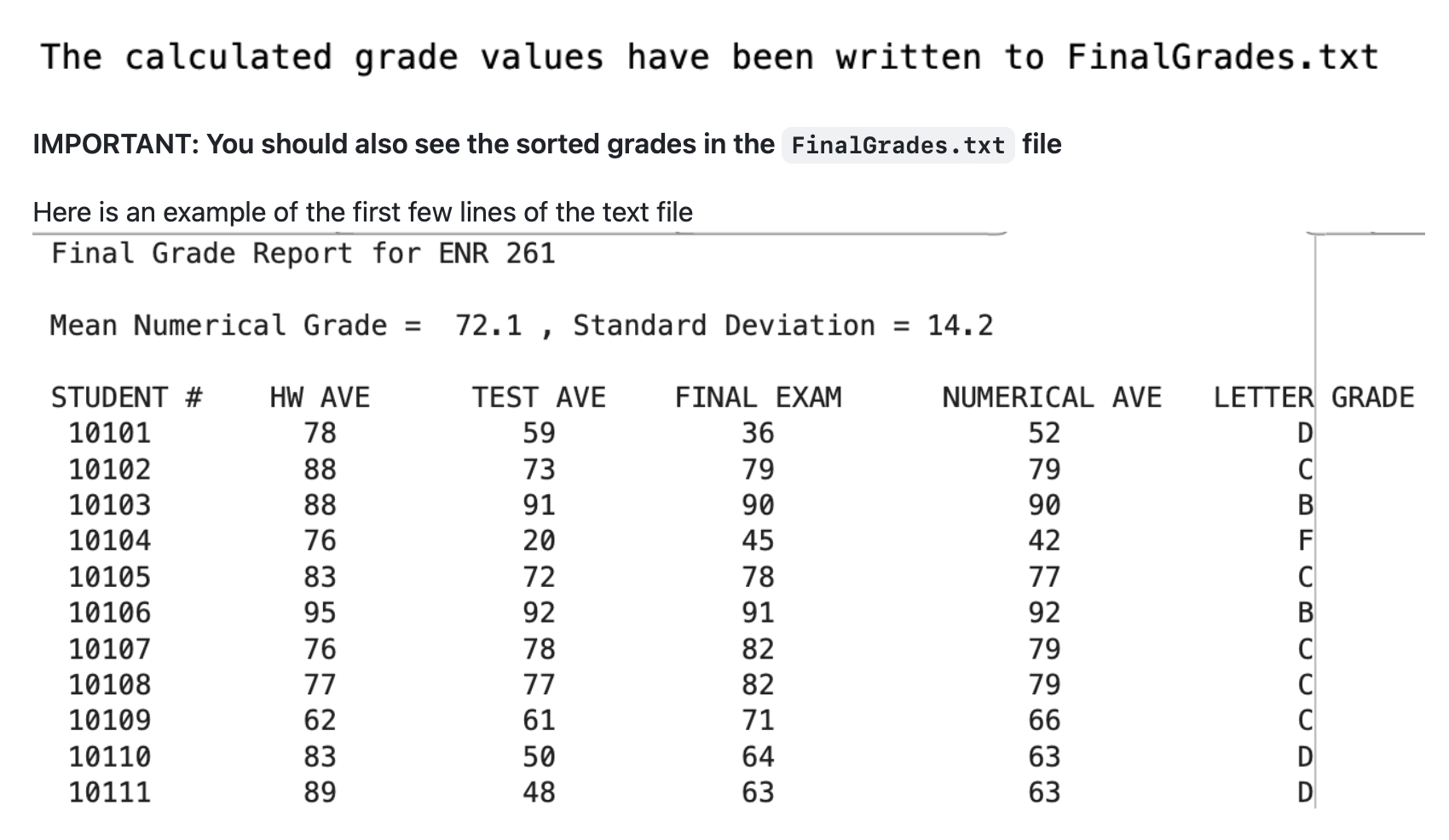 Solved Write a script that will load raw grade data from | Chegg.com