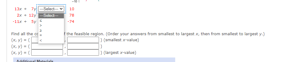 Solved Find the system of linear inequalities that | Chegg.com