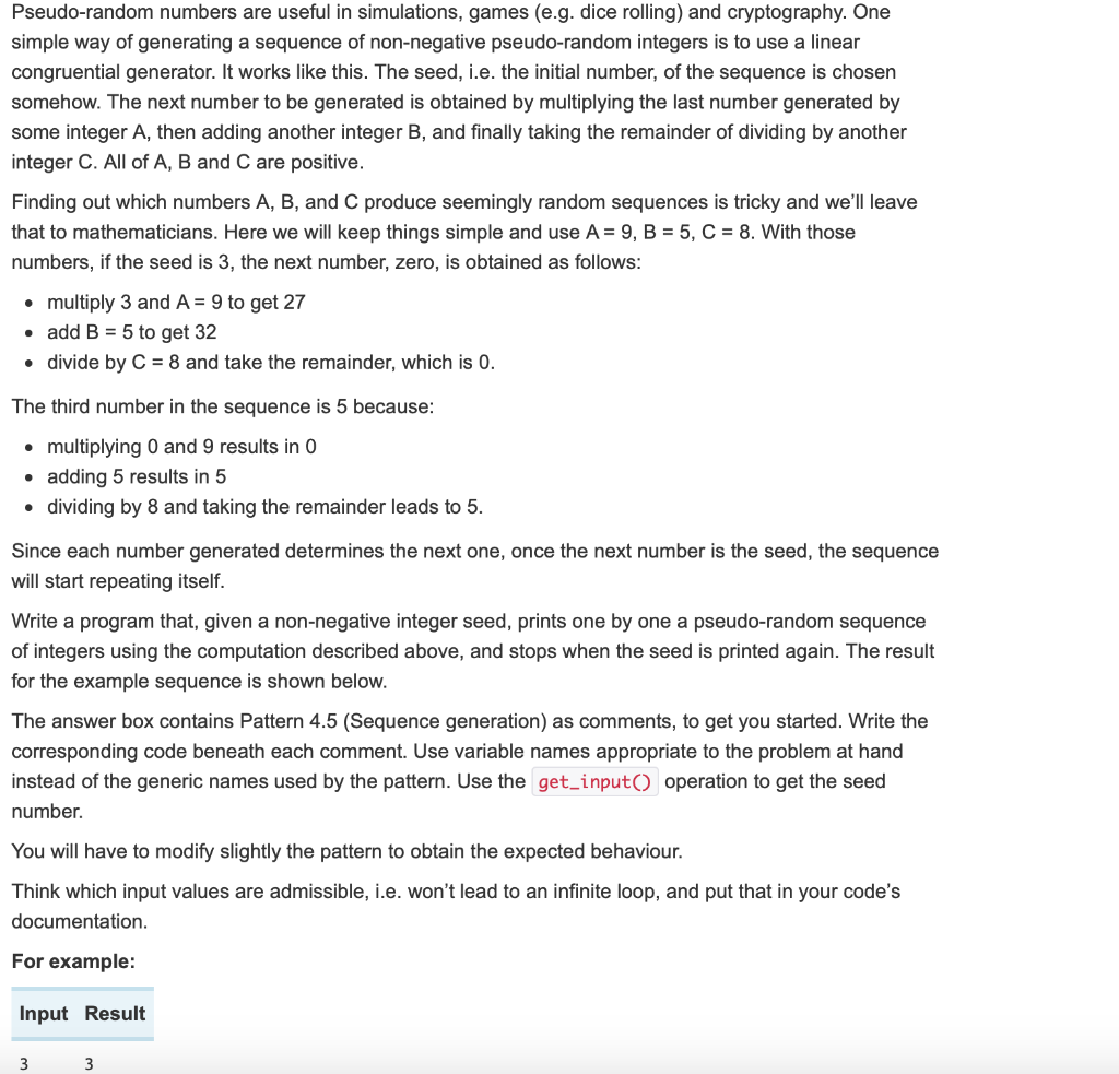 Solved Pseudo Random Numbers Are Useful In Simulations