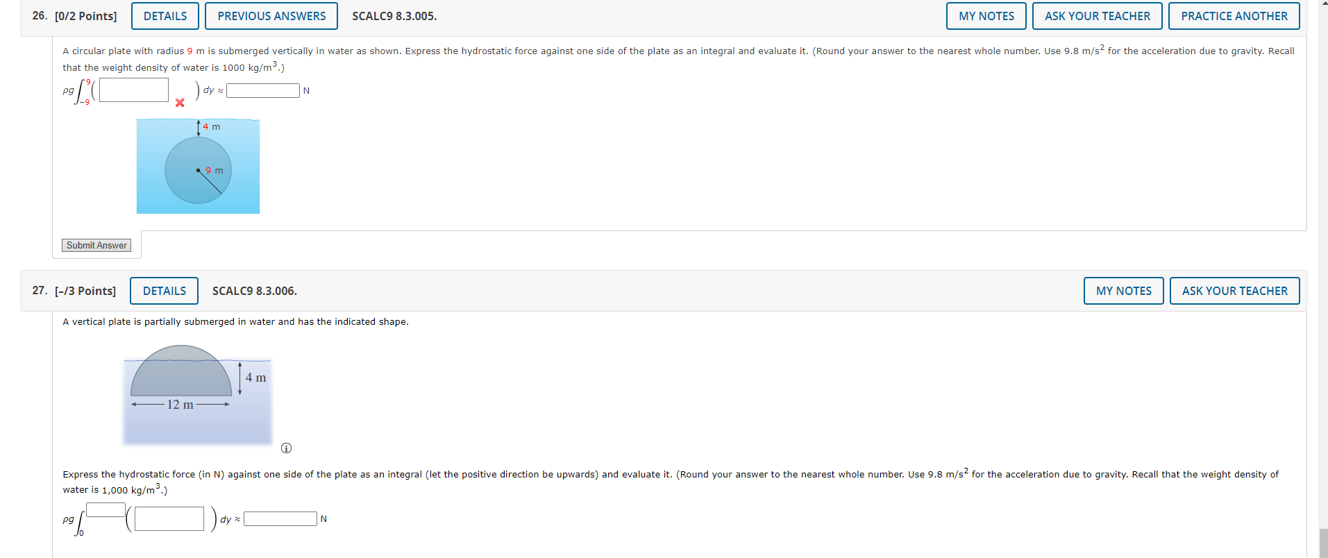 Solved 26. [0/2 Points] DETAILS PREVIOUS ANSWERS SCALC9 | Chegg.com