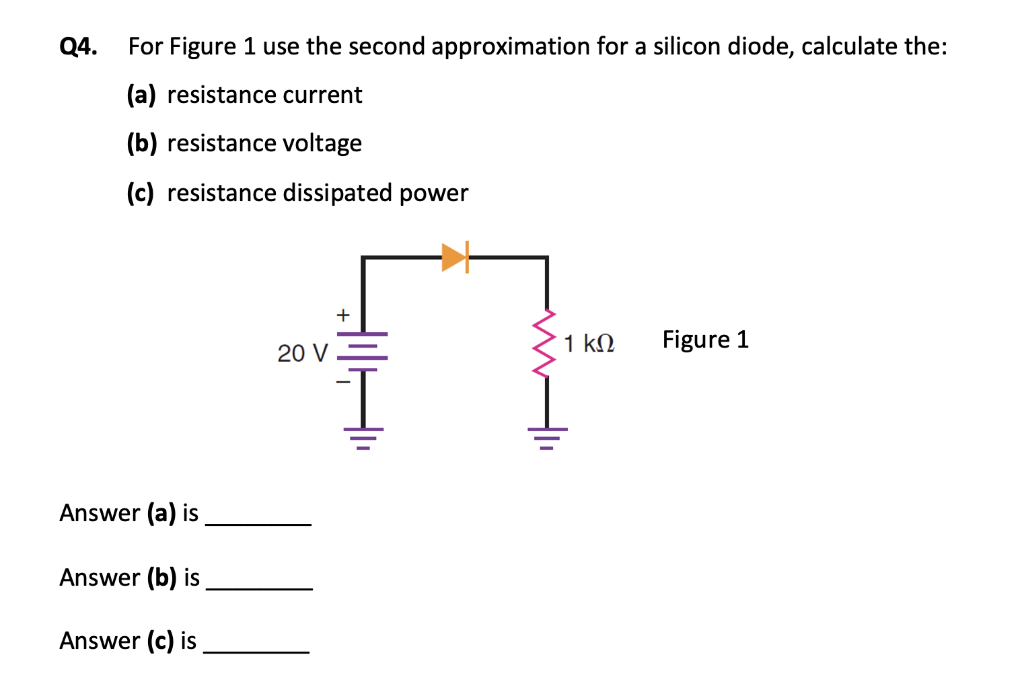 Solved Q4. For Figure 1 use the second approximation for a | Chegg.com