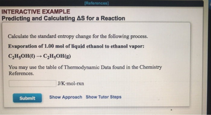 Solved TUTOR Entropy Change: Predict Sign, Calculate from | Chegg.com