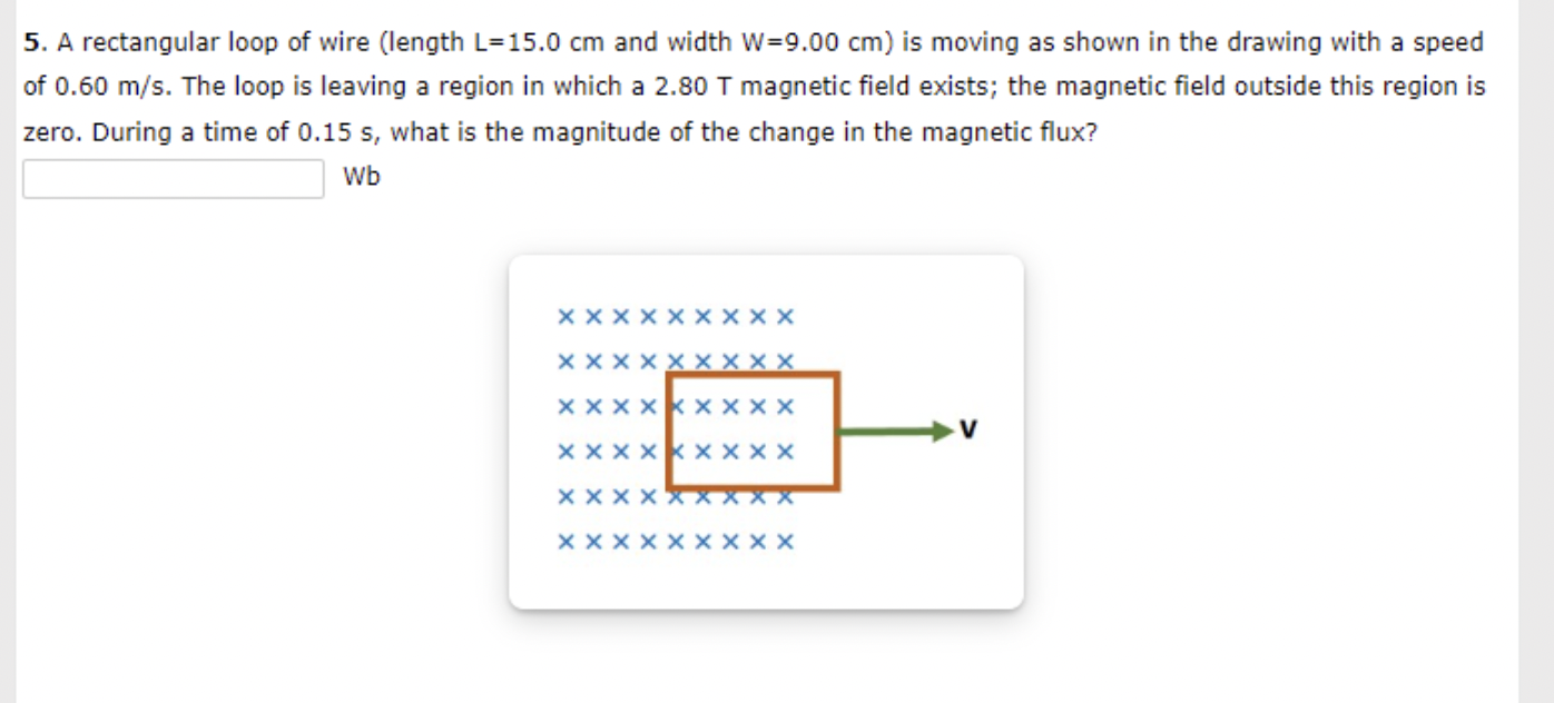 Solved 5. A rectangular loop of wire (length L=15.0 cm and | Chegg.com