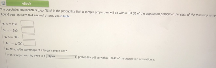 Solved Check My eBook Video n the EAl sampling problem, the | Chegg.com