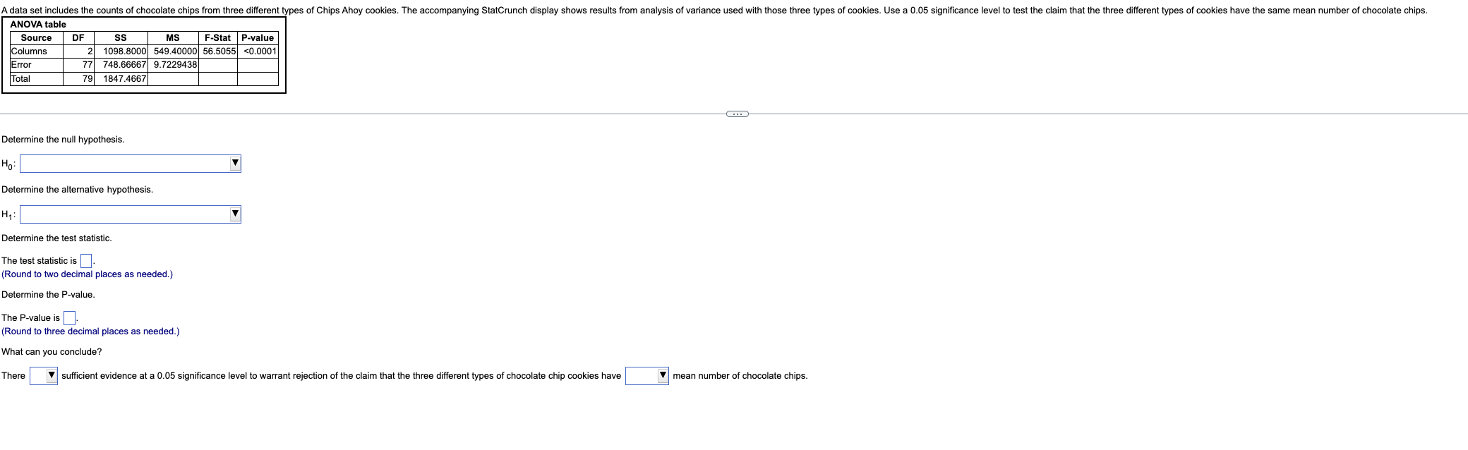 Solved A data set includes the counts of chocolate chips | Chegg.com