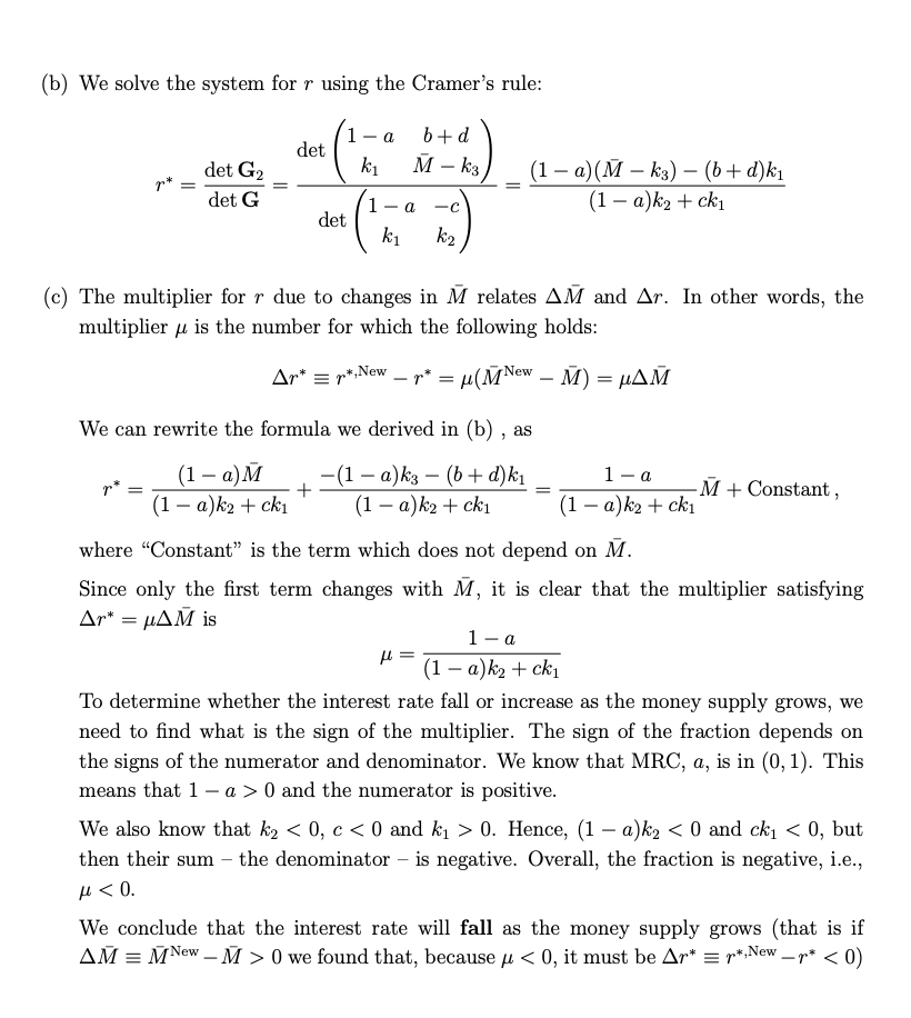 Solved please explain to me how they got the r* formula and | Chegg.com