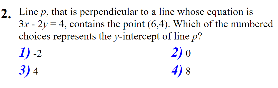 Solved 2. Line p, that is perpendicular to a line whose | Chegg.com