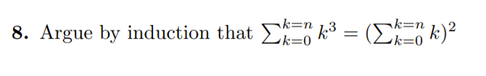 Solved Question of discrete math: Argue by induction that | Chegg.com