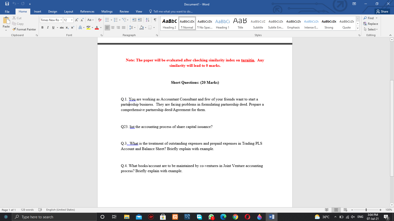 Solved So Document1 - Word х File Home Insert Design Layout | Chegg.com
