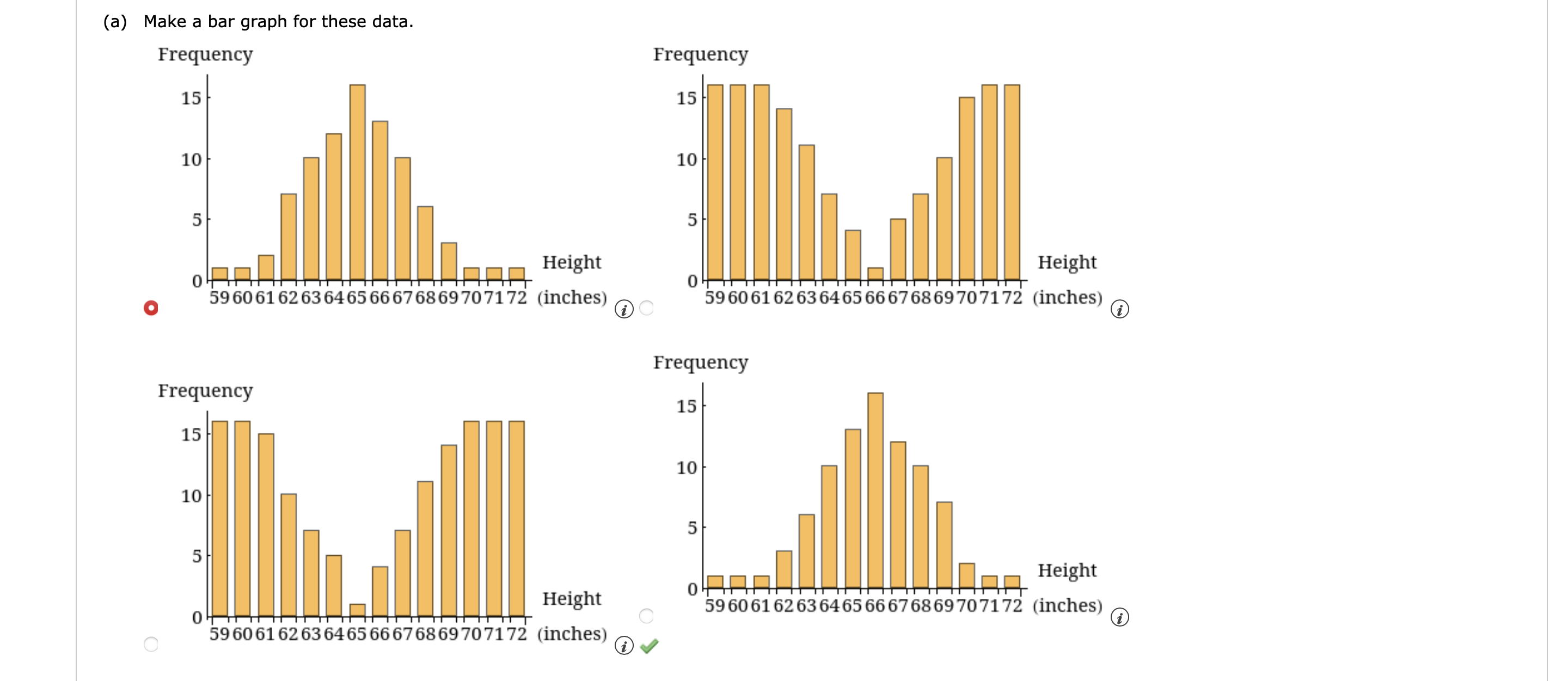 Solved Following are the heights of adults in a college | Chegg.com