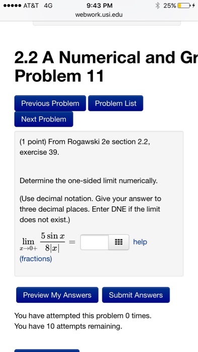 Solved Determine the one-sided limit numerically. (Use | Chegg.com