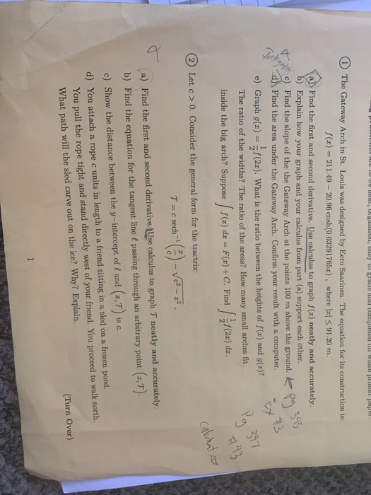 Solved The Gateway Arch in St. Louis was designed by Eero | Chegg.com