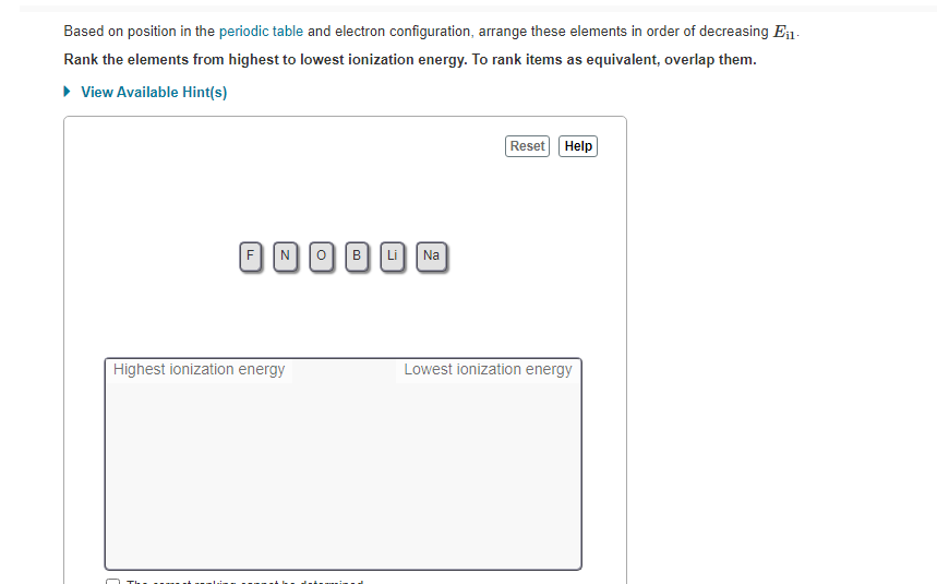 Solved Based on position in the periodic table and electron | Chegg.com