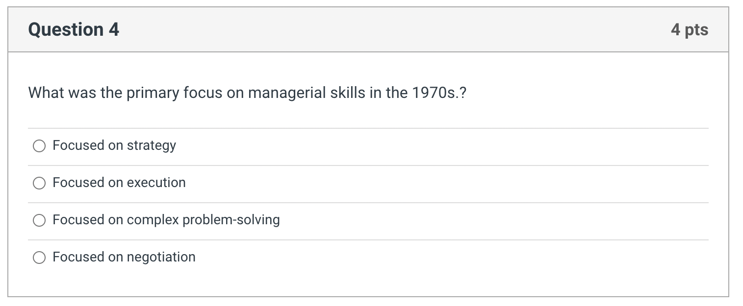 Solved The answer is not “Focused on execution” but I am not | Chegg.com