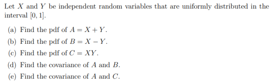 Solved Let X and Y be independent random variables that are | Chegg.com