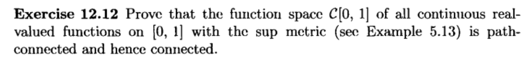 Solved Exercise 12.12 Prove that the function space C[0,1] | Chegg.com