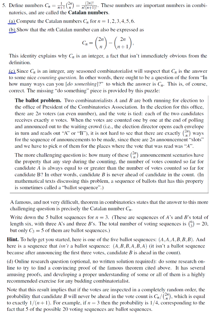 Solved = 5. Define numbers (n = nt10") = (2+1). These | Chegg.com