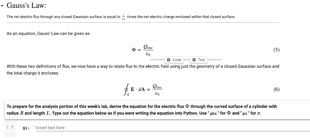 Solved Gauss's Law: The net electric flux through any closed | Chegg.com