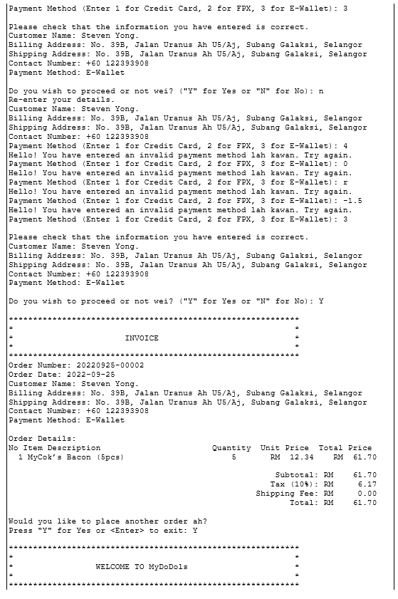 Solved Sales Management System for an Online Shop Case | Chegg.com