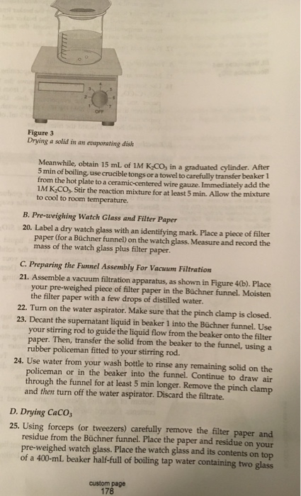 Solved Lab 11: Separating and Recovering the components of a | Chegg.com