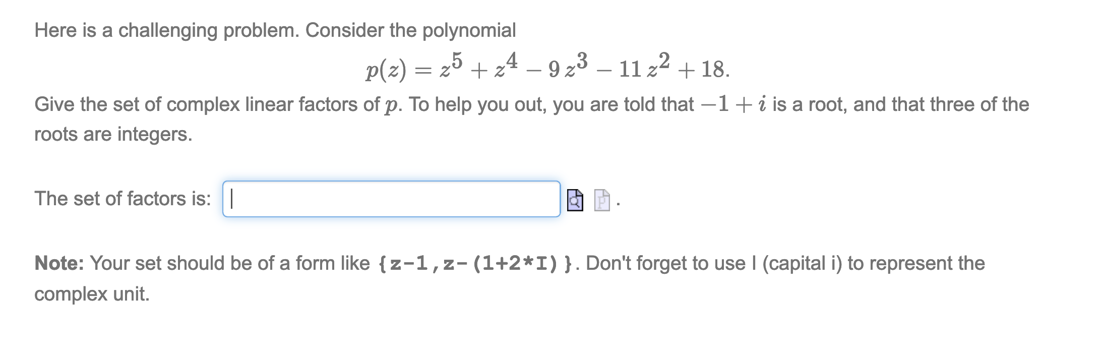 Solved Here is a challenging problem. Consider the | Chegg.com