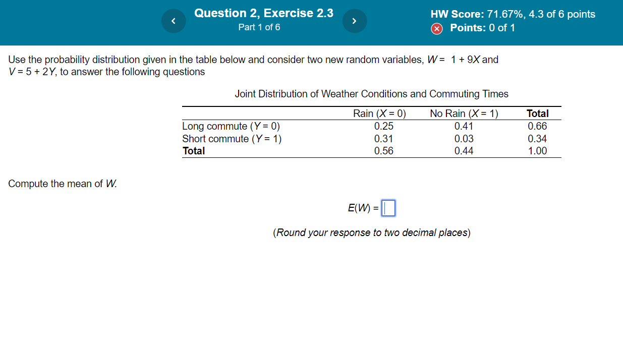 Solved Use the probability distribution given in the table | Chegg.com