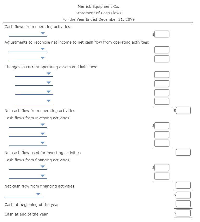 Solved Statement of Cash Flows-Indirect Method The | Chegg.com
