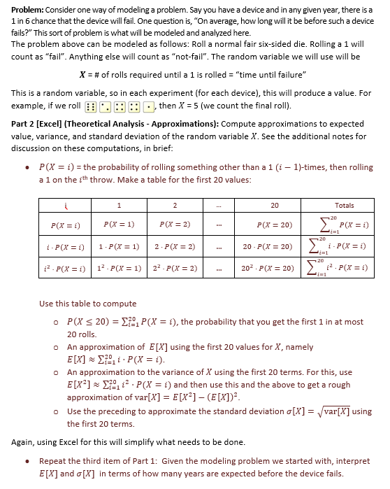 Solved Problem: Consider one way of modeling a problem. Say | Chegg.com