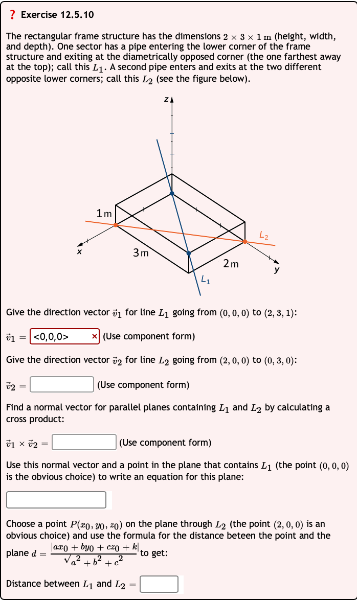 Solved ? Exercise 12.5.10 The rectangular frame structure | Chegg.com