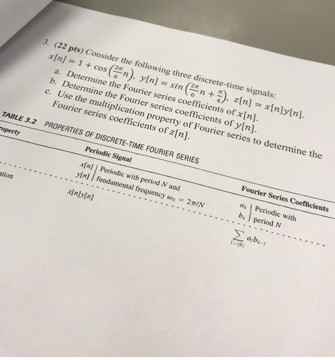 Solved 3. (22 pts) Consider the following three | Chegg.com