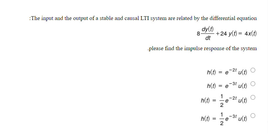 Solved :The input and the output of a stable and causal LTI | Chegg.com